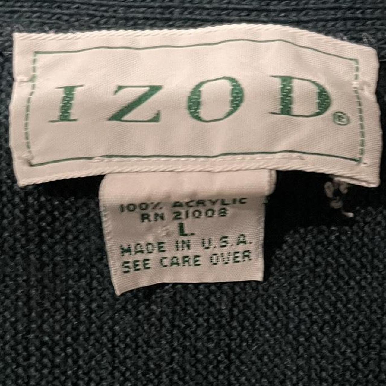 Vintage 90’s Izod Essential Knit Cardigan Size:... - Depop