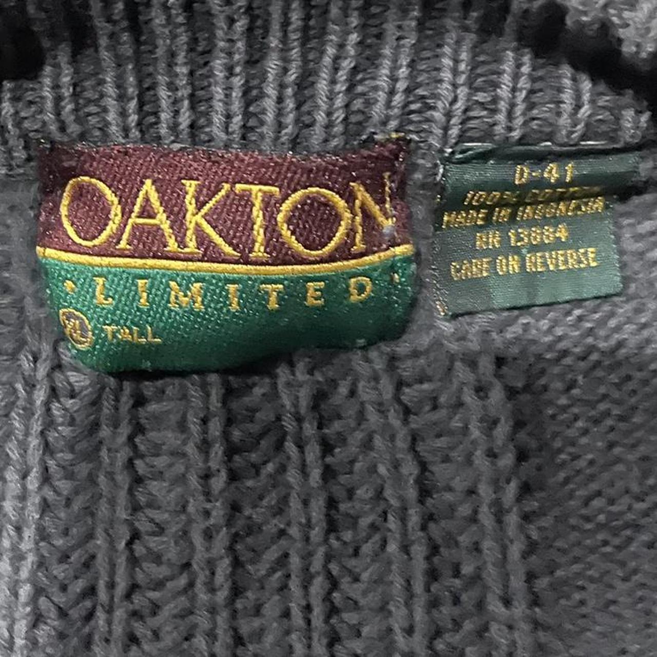 Vintage 90’s Oakton Limited Coogi Style Chunky 3-D... - Depop