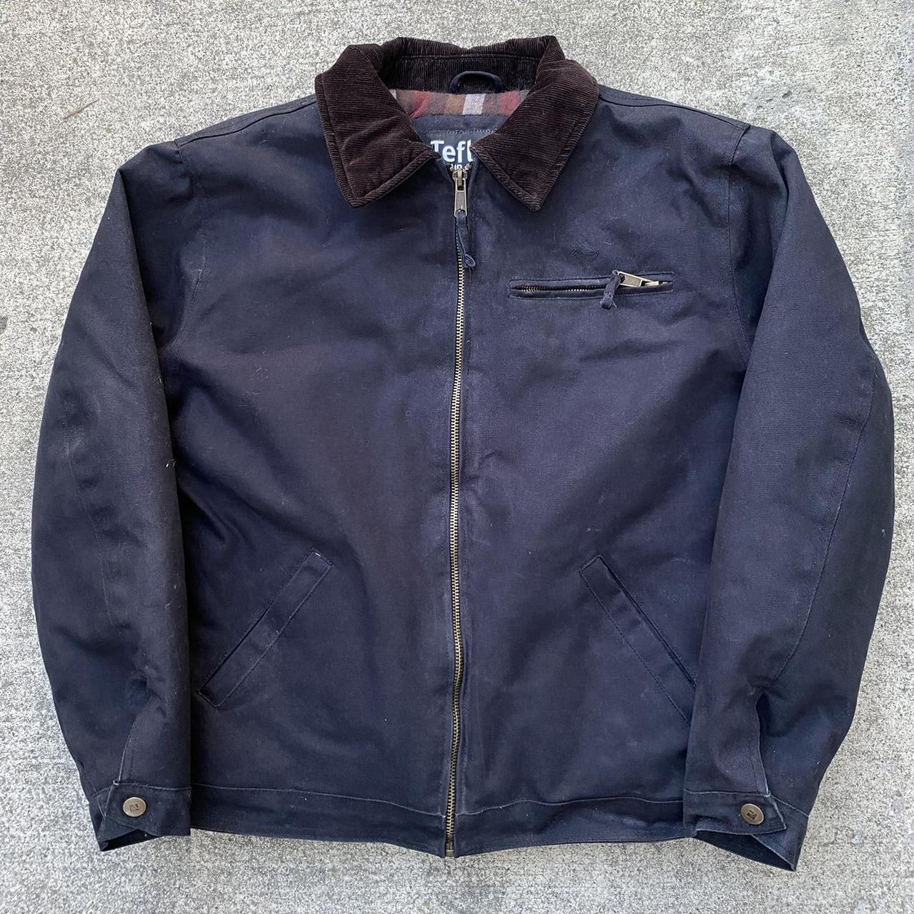 Vintage blank insulated detroit like jacket Size:... - Depop