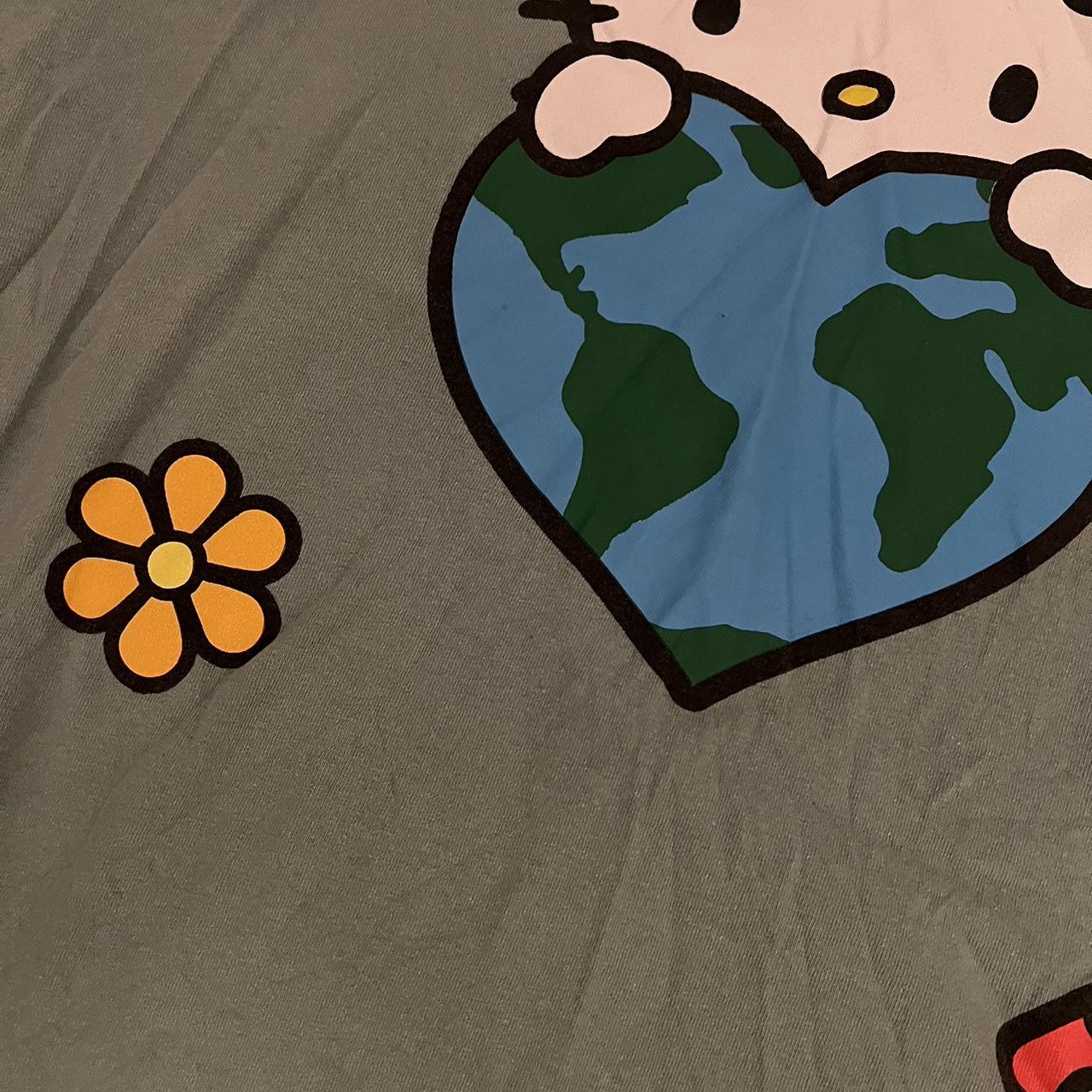 PACSUN HELLO KITTY EARTH DAY SHIRT ONE SIZE -worn... | Depop