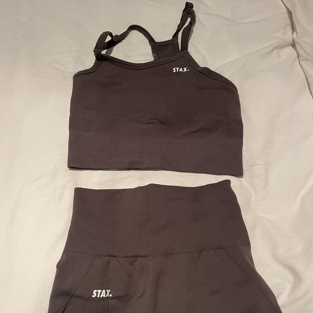 Stax set. Top size small, tights size extra small - Depop