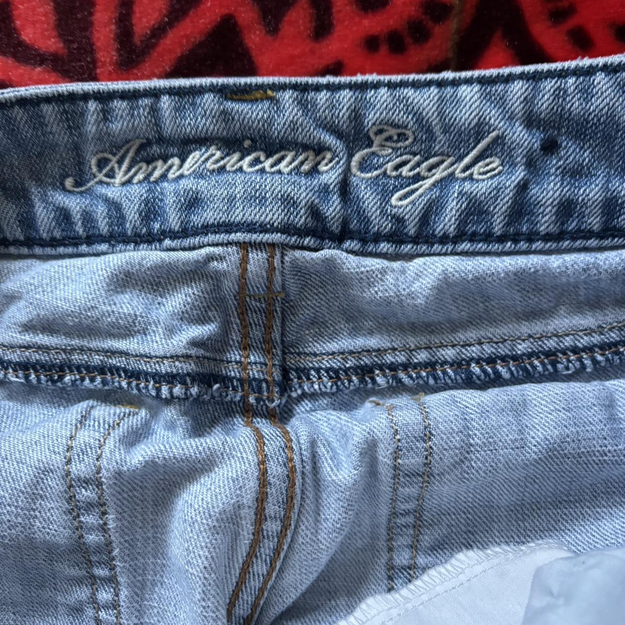 Y2K American Eagle Low Rise Mini Shorts Vintage... | Depop