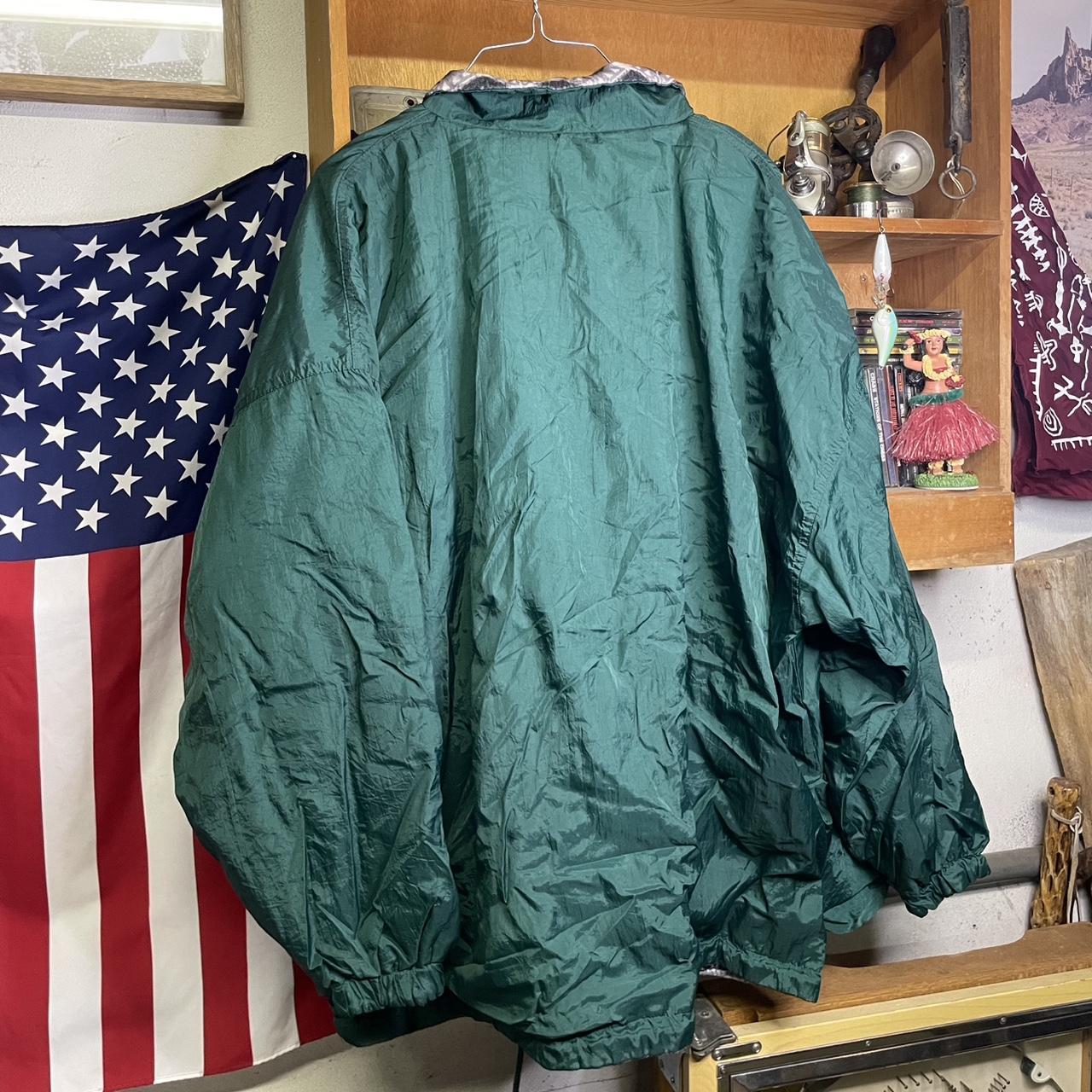 Reversible Green and white vintage Aztec print... | Depop