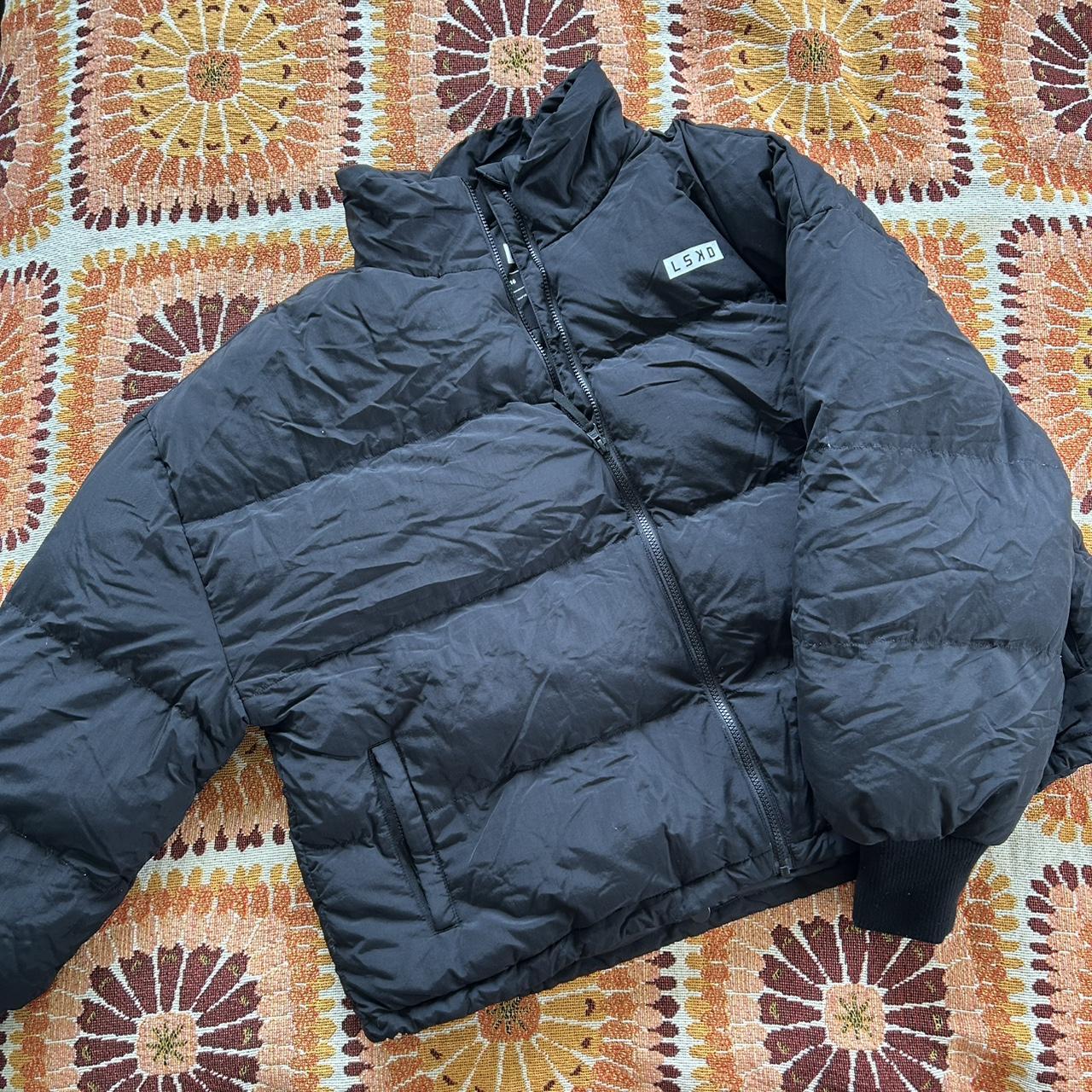 LSKD Black puffer jacket - Depop