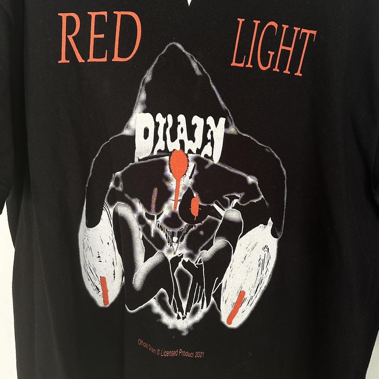 Drain Gang Red Light Tee, Unisex Size L, Great... - Depop