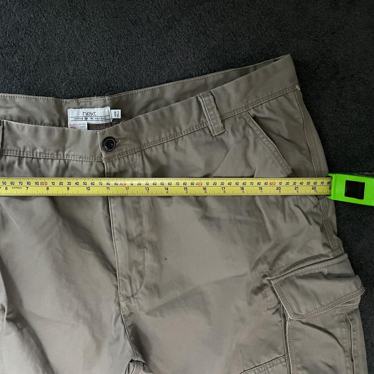 Next beige baggy cargo pants size 40, fits true to... - Depop