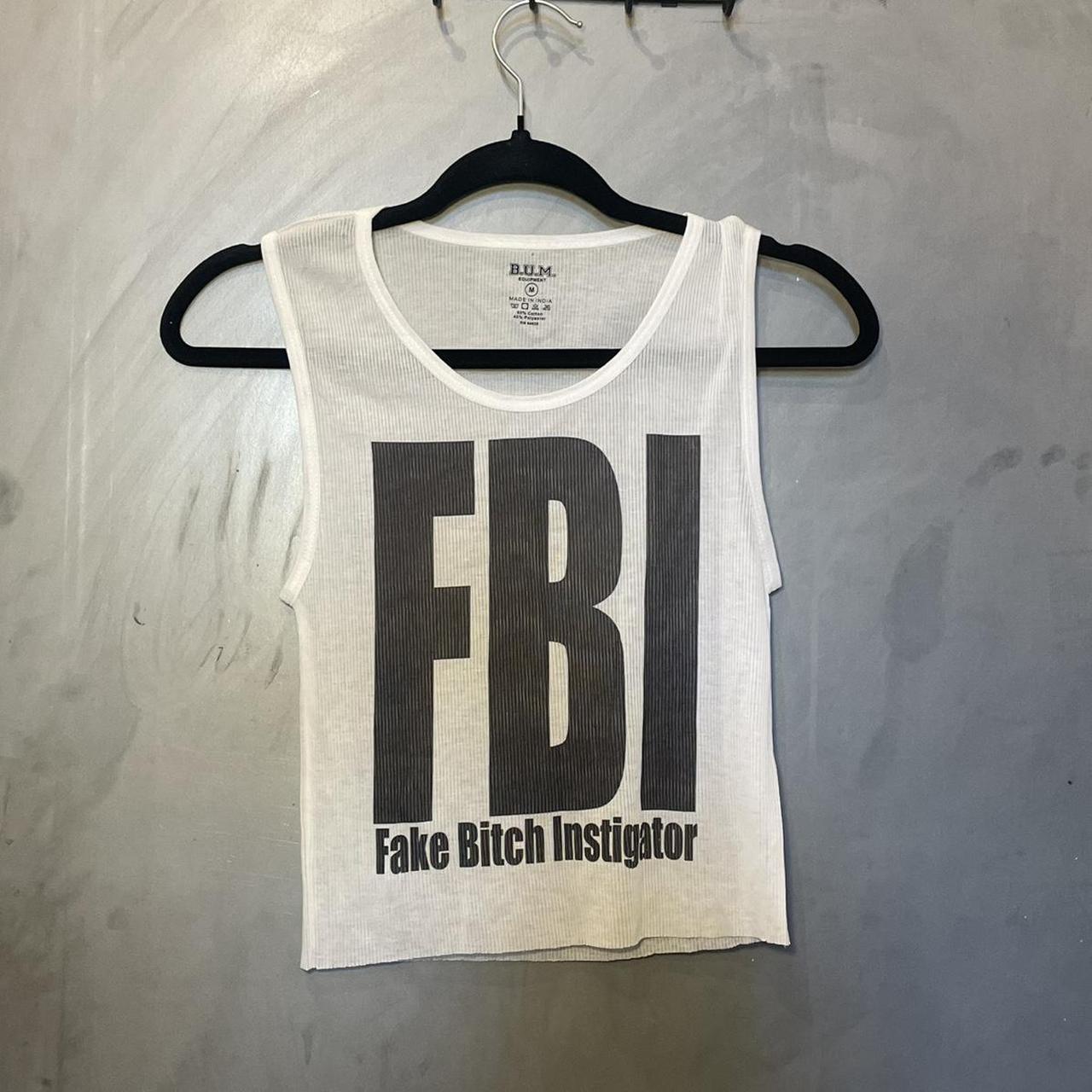 FBI crop top Marked as a m but fits like a L | Depop