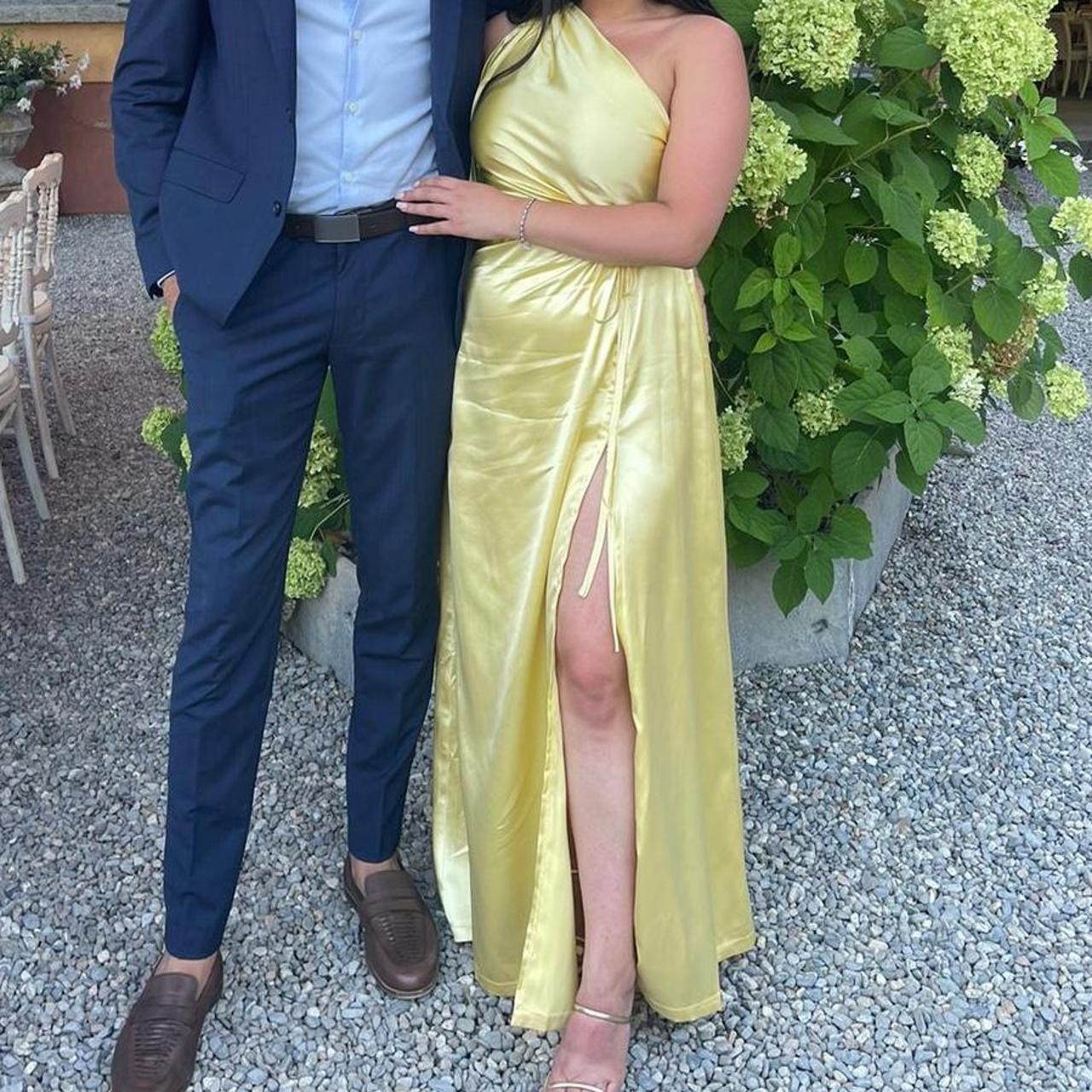 Sonya Moda - Nour Yellow Dress Size 10 WORN ONCE... - Depop