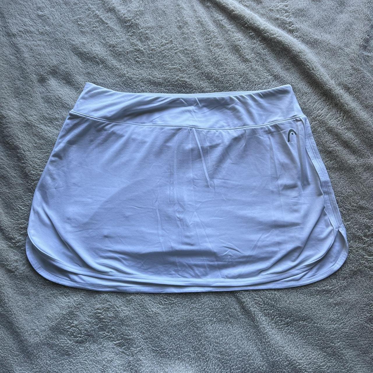 “HEAD” brand white mini tennis/golf skort, low rise,... - Depop