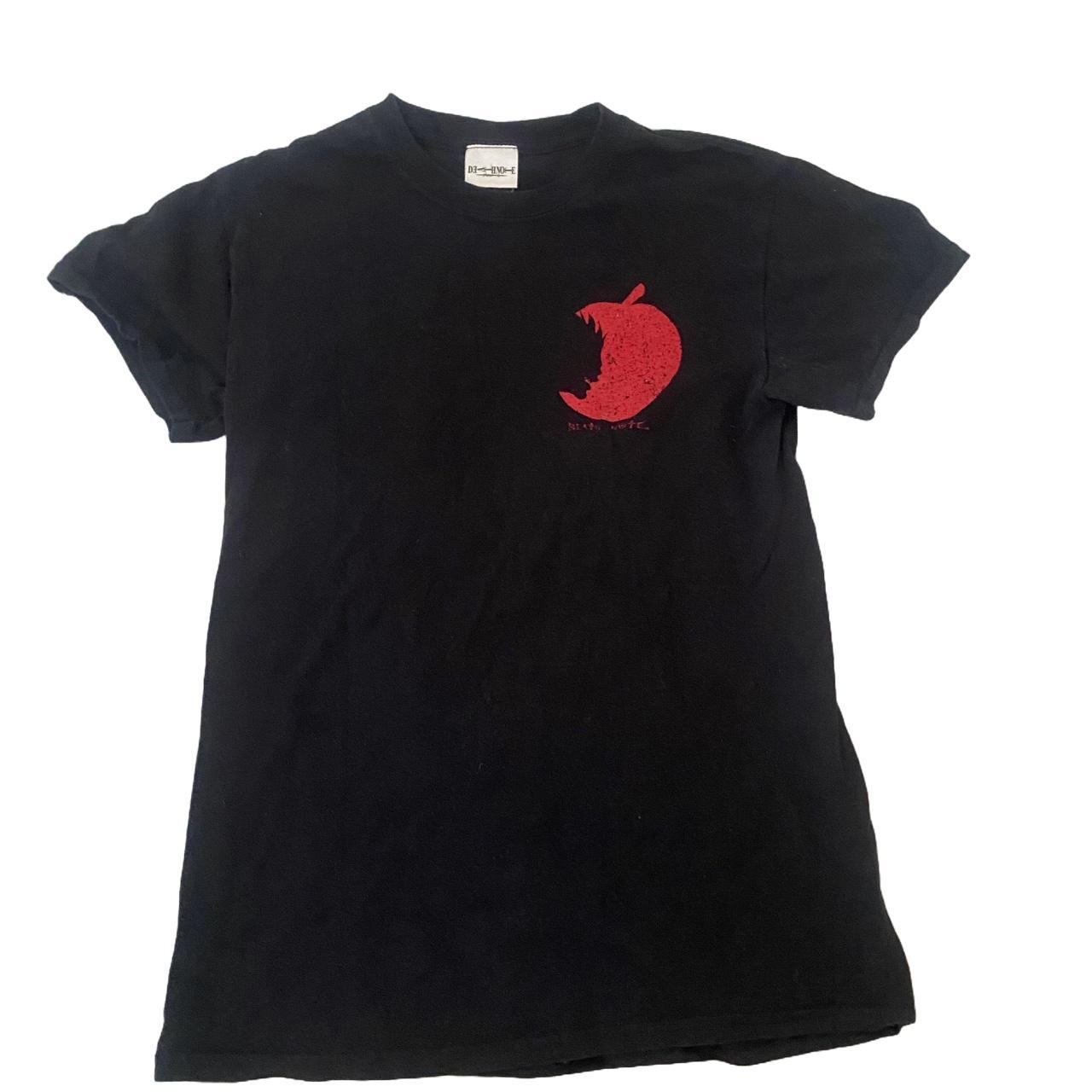 black death note official anime merch t shirt with... - Depop