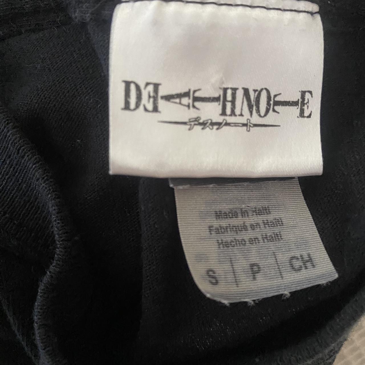 black death note official anime merch t shirt with... - Depop