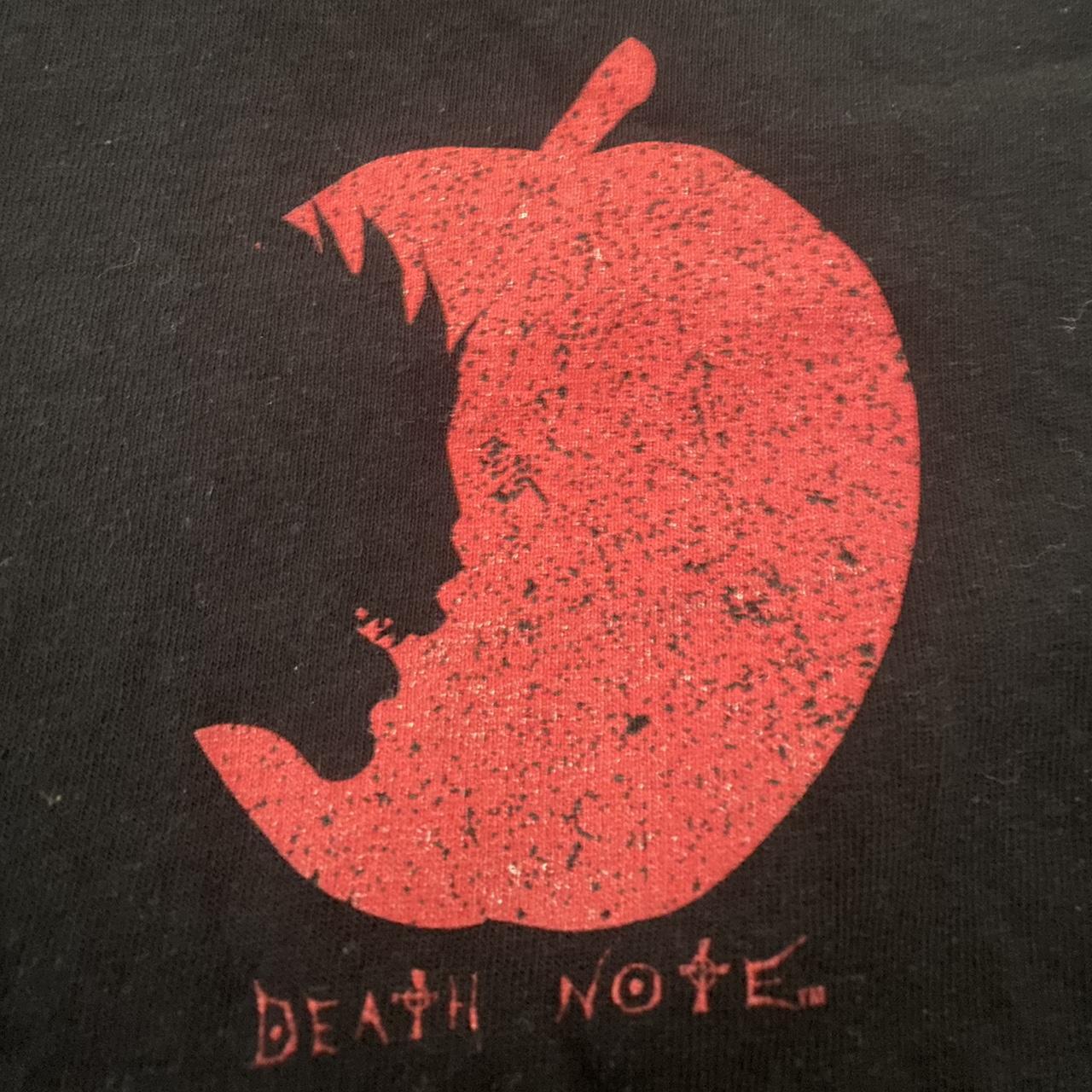 black death note official anime merch t shirt with... - Depop