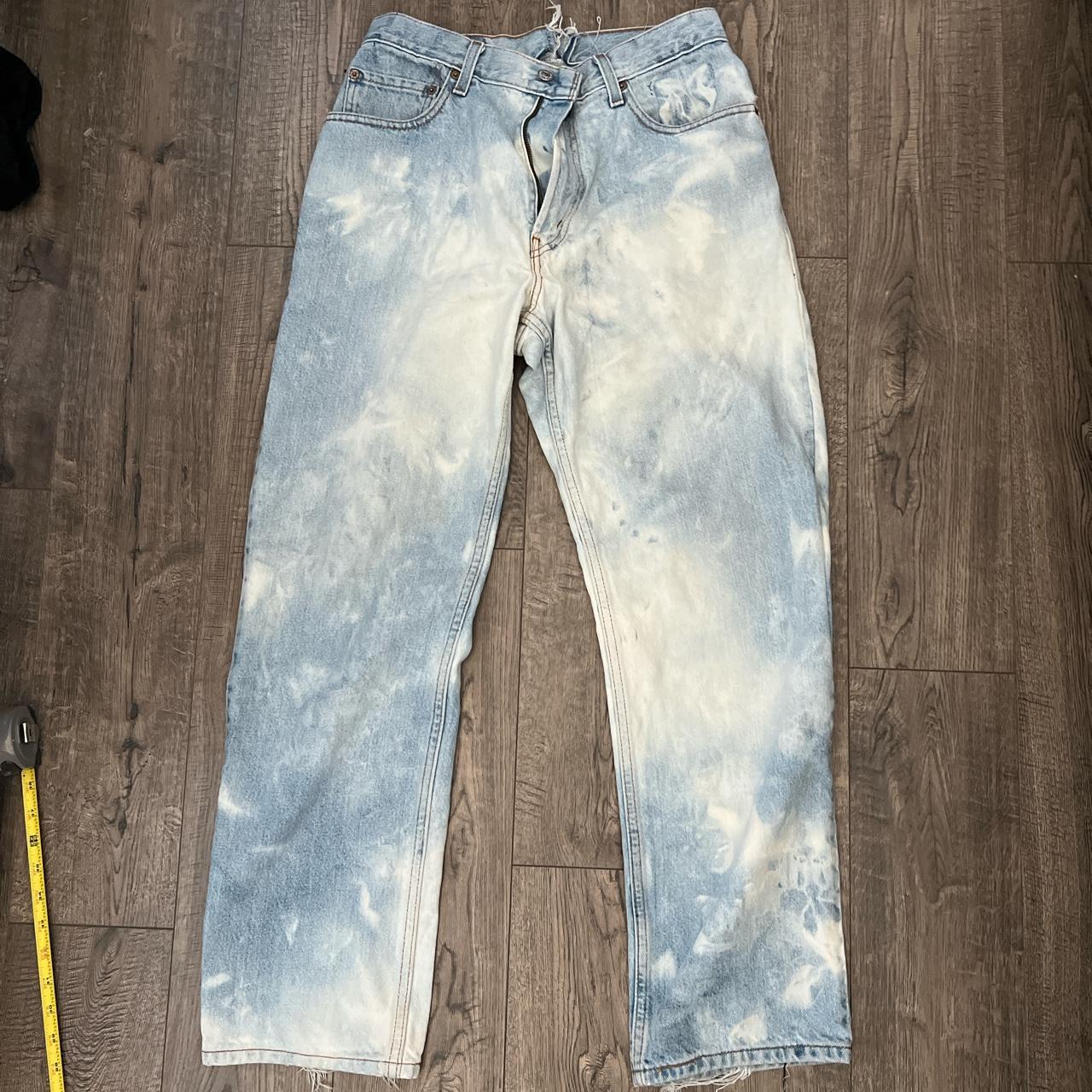 completely fucked up washed levi’s relaxed jeans... - Depop