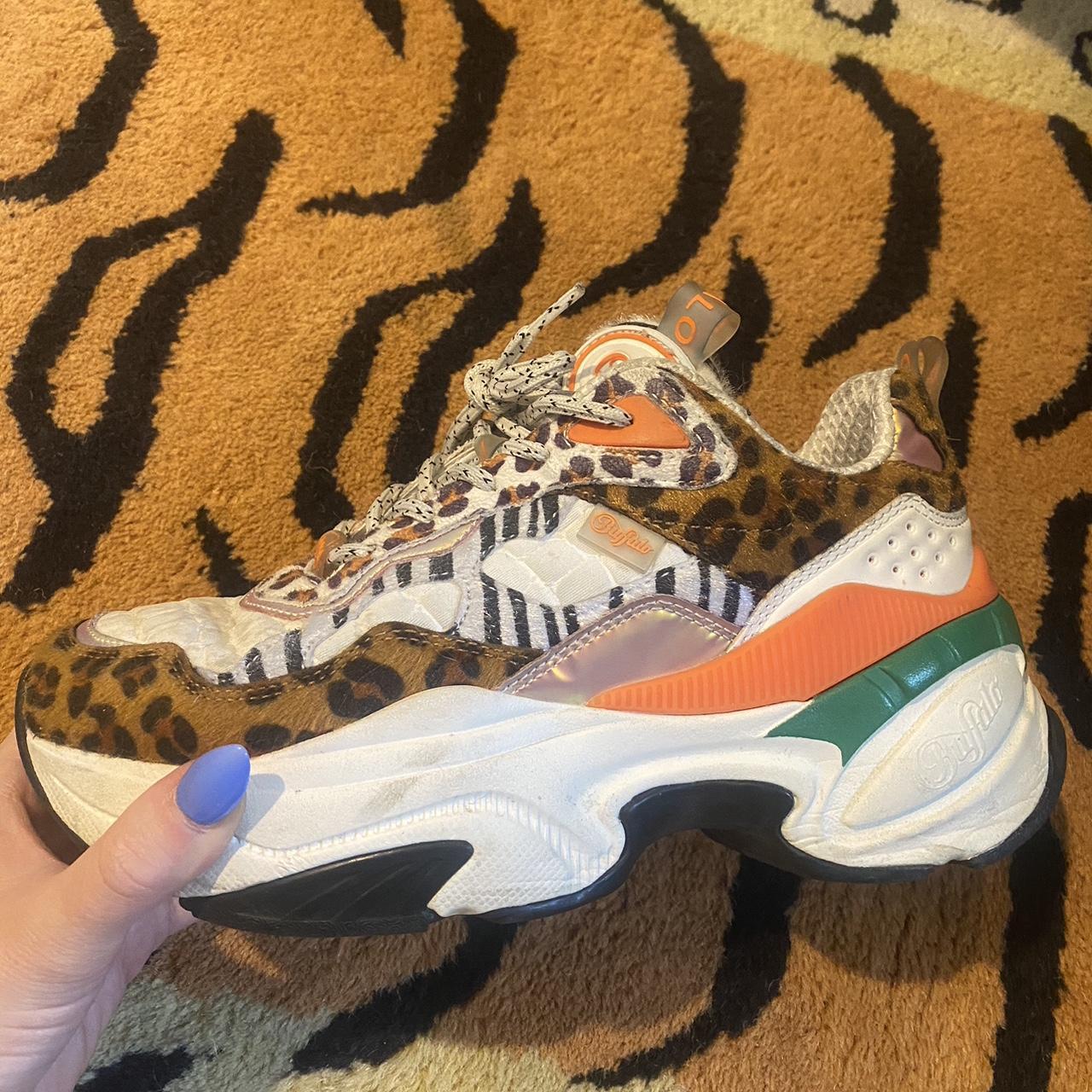 multi-colored animal print buffalo platforms 🐾🩷 - Depop