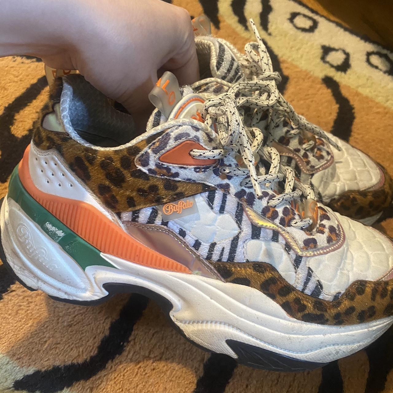 multi-colored animal print buffalo platforms 🐾🩷 - Depop