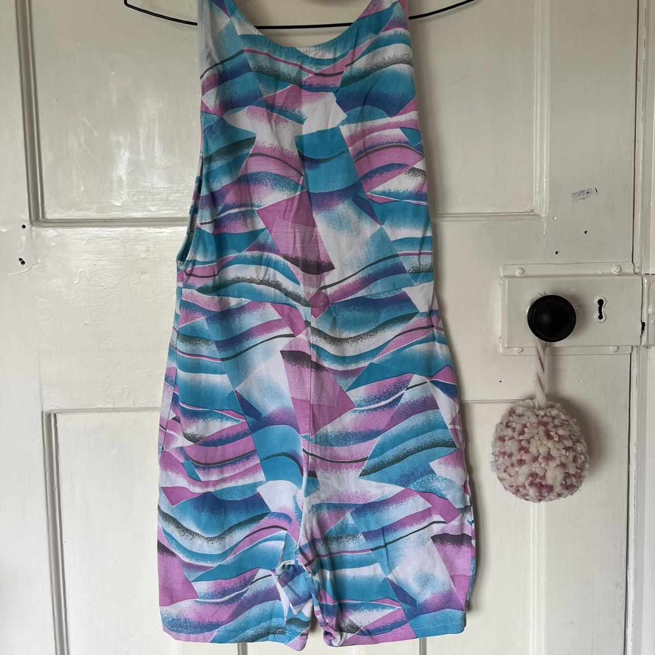 Motel size small unitard perfect for festivals. Blue... - Depop