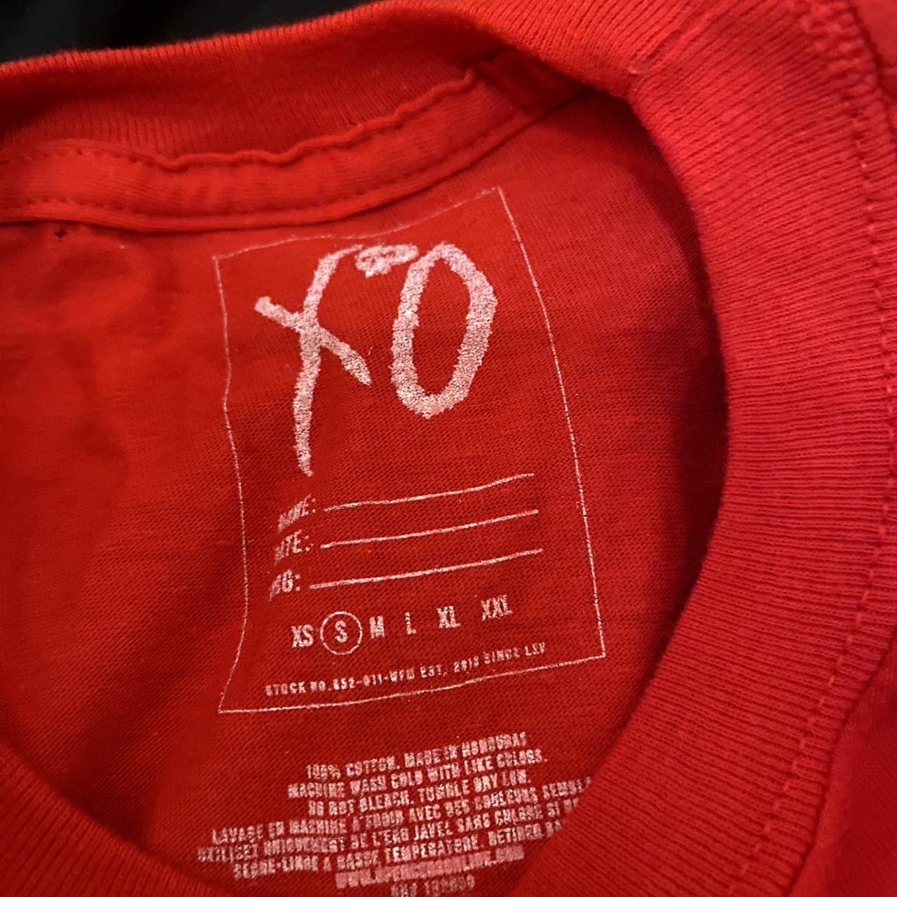 The Weeknd long sleeve Skull shirt The Weeknd red... - Depop