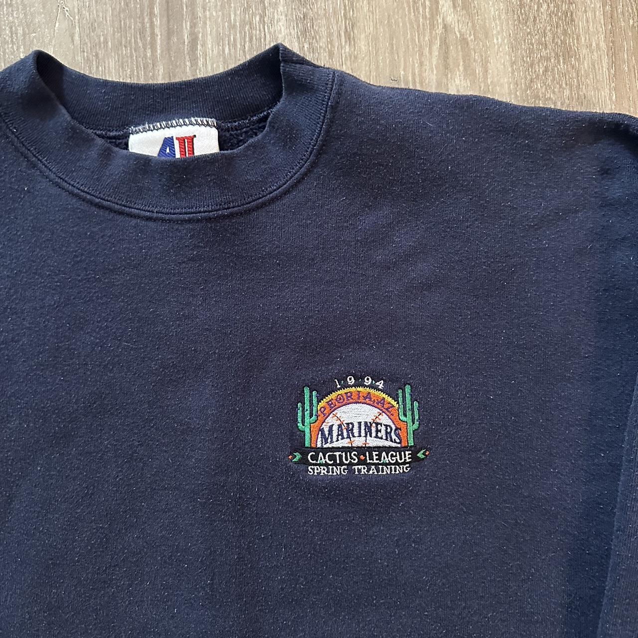 Vintage Seattle Mariners Crewneck Sweatshirt Size... - Depop