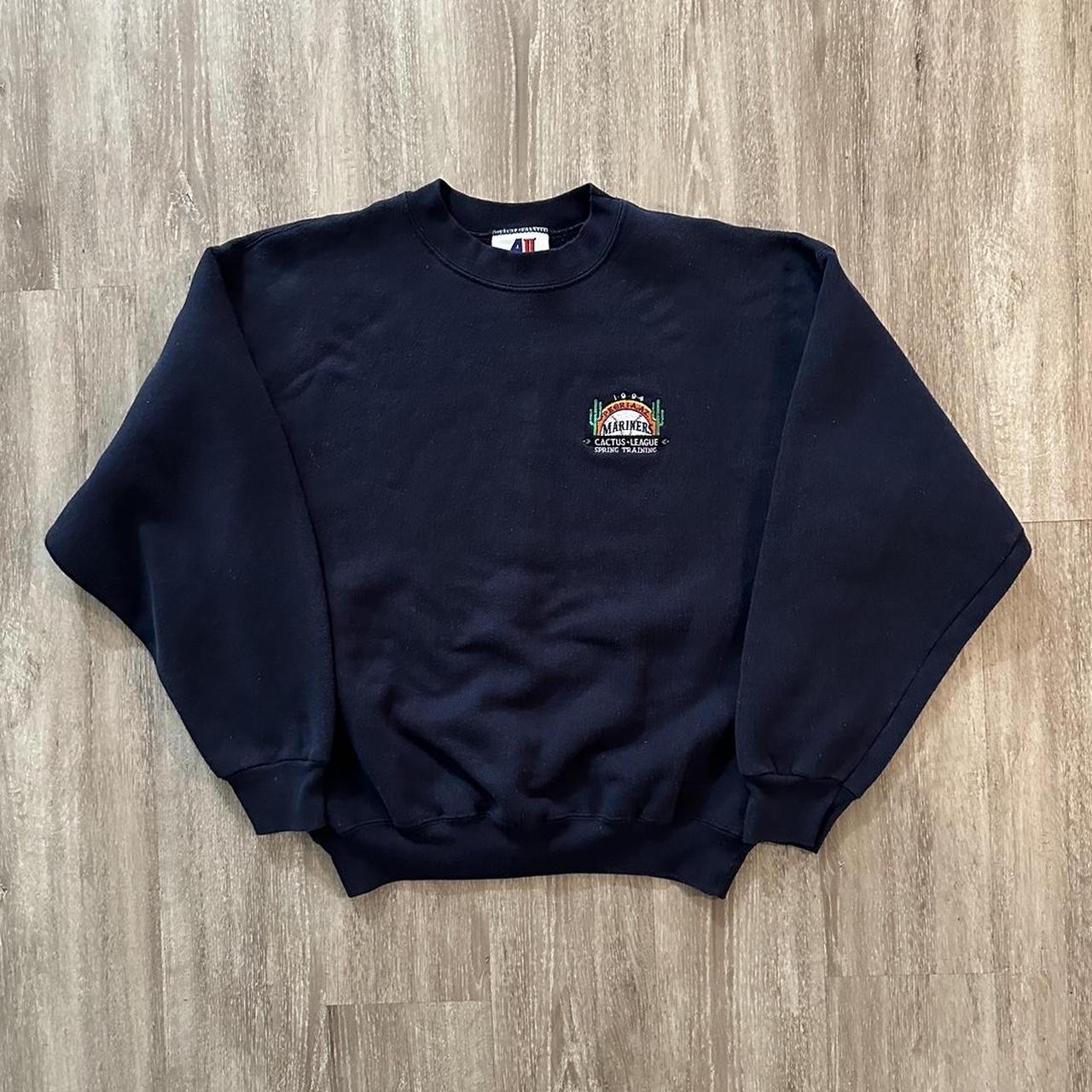 Vintage Seattle Mariners Crewneck Sweatshirt Size... - Depop