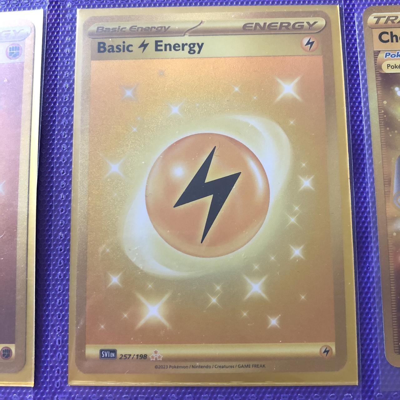 Pokémon card basic lightning energy - Depop