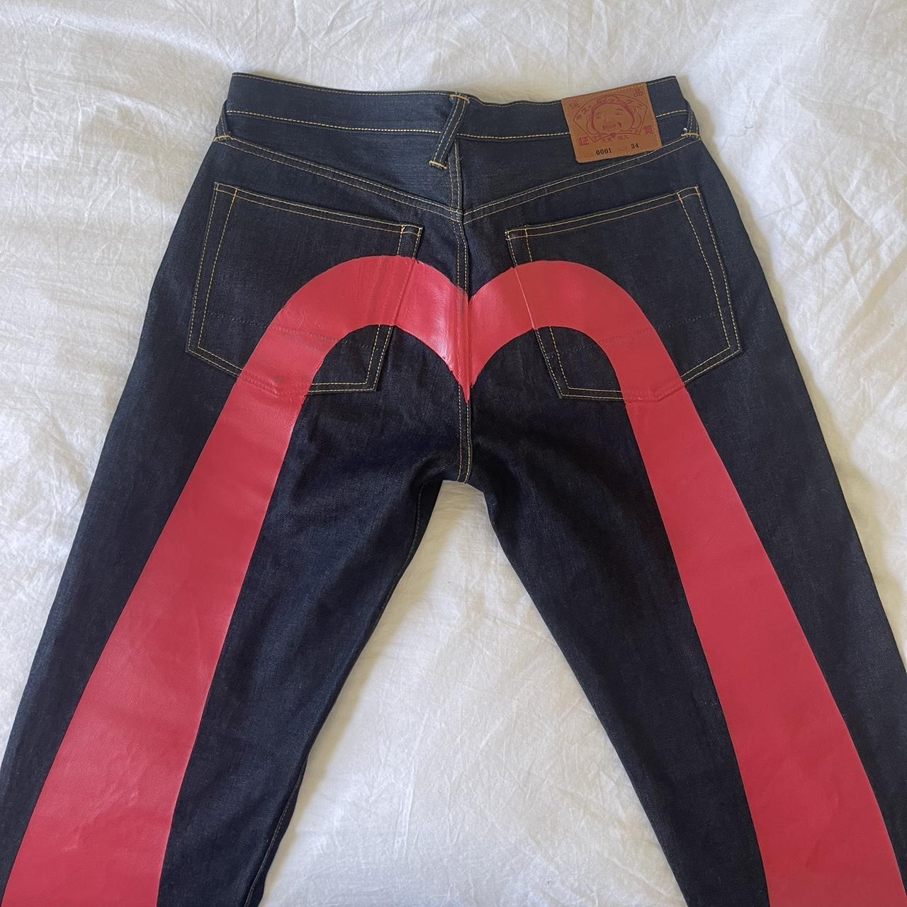 Evisu jeans Evisu Red Daicock Japanese Selvedge... | Depop