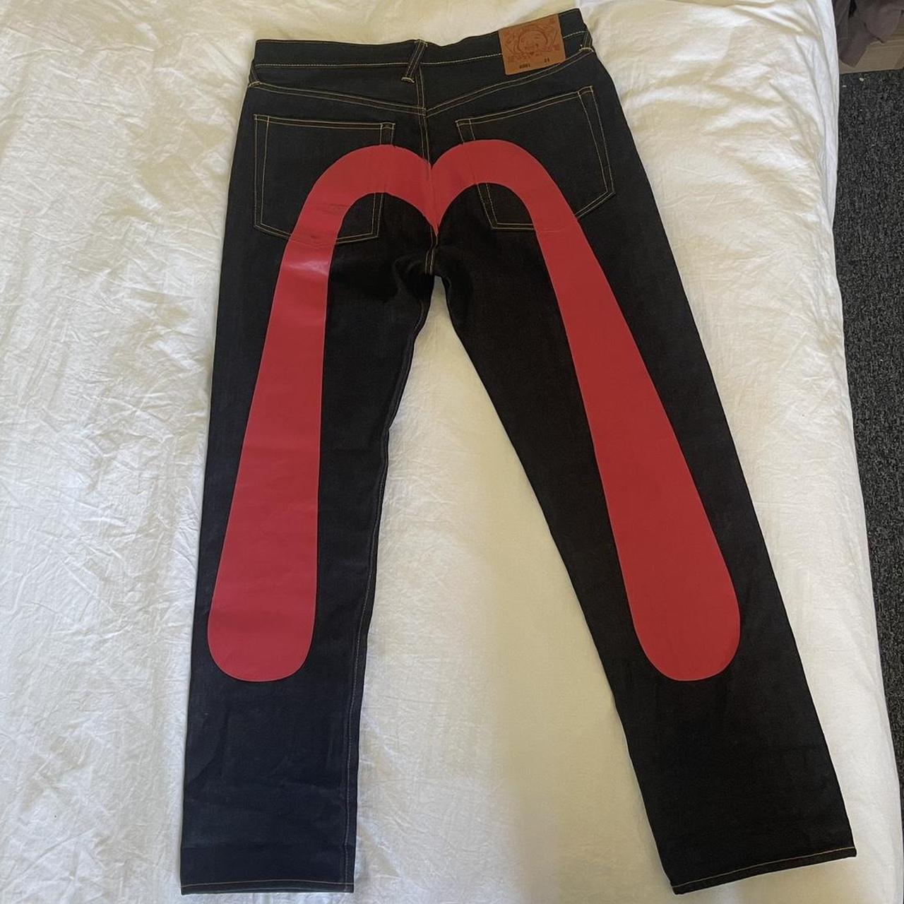 Evisu jeans Evisu Red Daicock Japanese Selvedge... | Depop