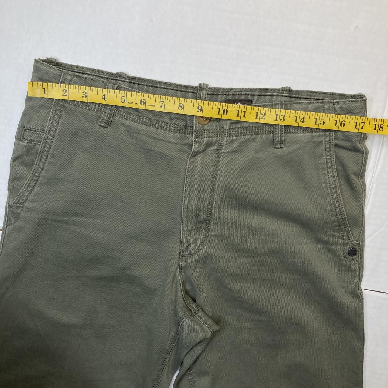 Timberland Men's Green and Khaki Trousers | Depop