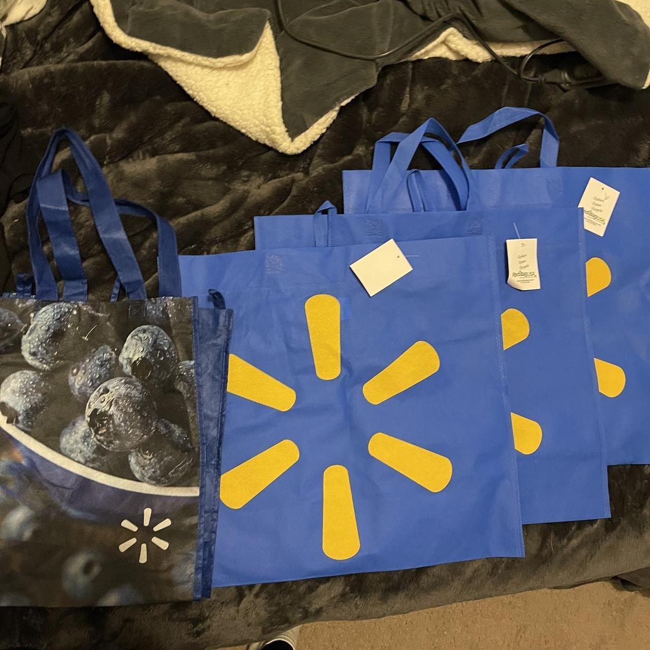 bundle of 10 reusable walmart bags - Depop