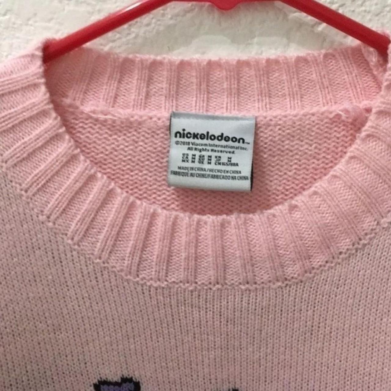 Nickelodeon Rugrats Pink Cartoon sweater sz M. New... - Depop