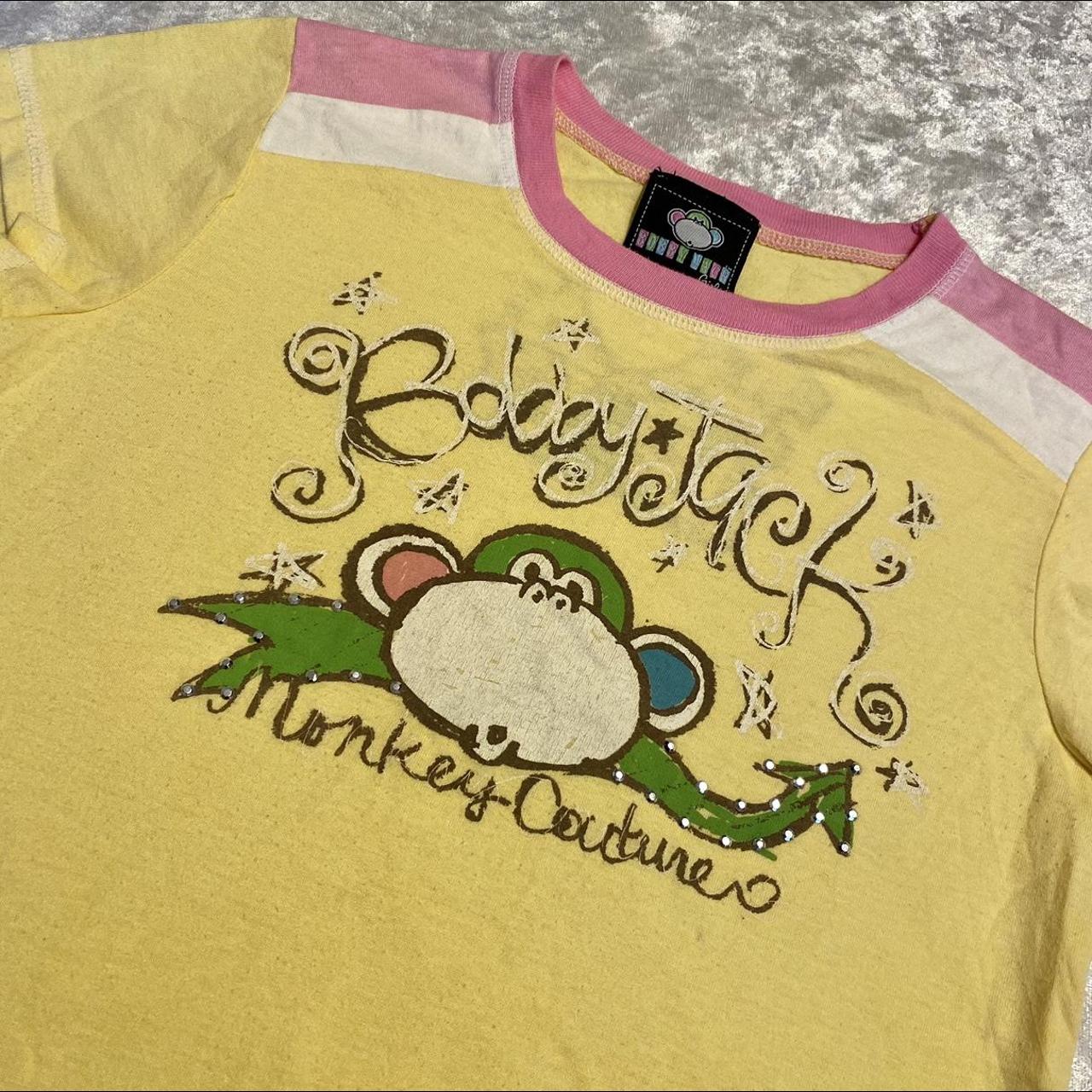 bobby jack monkey couture t shirt - rhinestone... - Depop