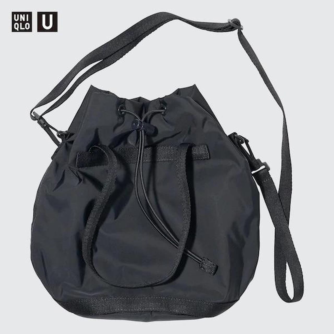 uniqlo u bucket bag medium gray condition brand new... - Depop