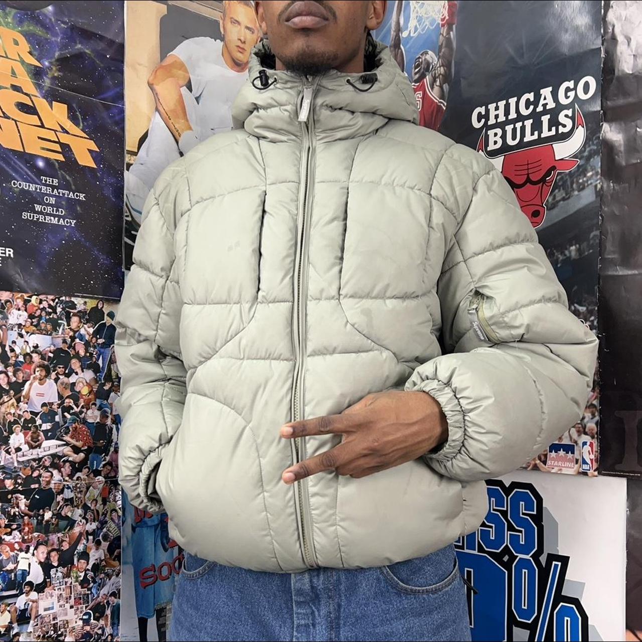 Supreme Puffer🖤 Supreme Warp Puffer Jacket💚 🖤Size... - Depop