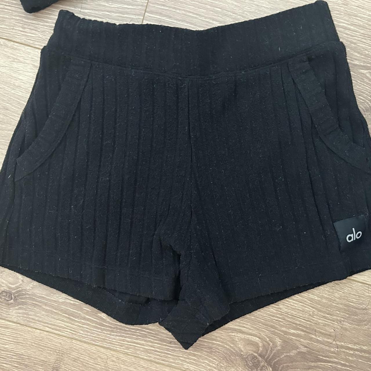 Alo Yoga Ribbed Take Control Set Color: Black Size:... | Depop