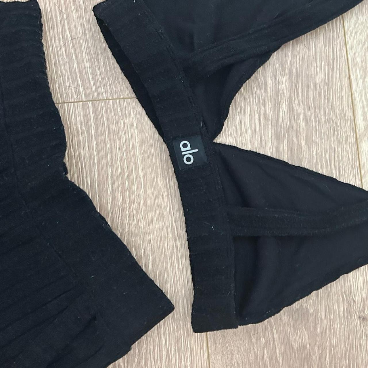 Alo Yoga Ribbed Take Control Set Color: Black Size:... | Depop