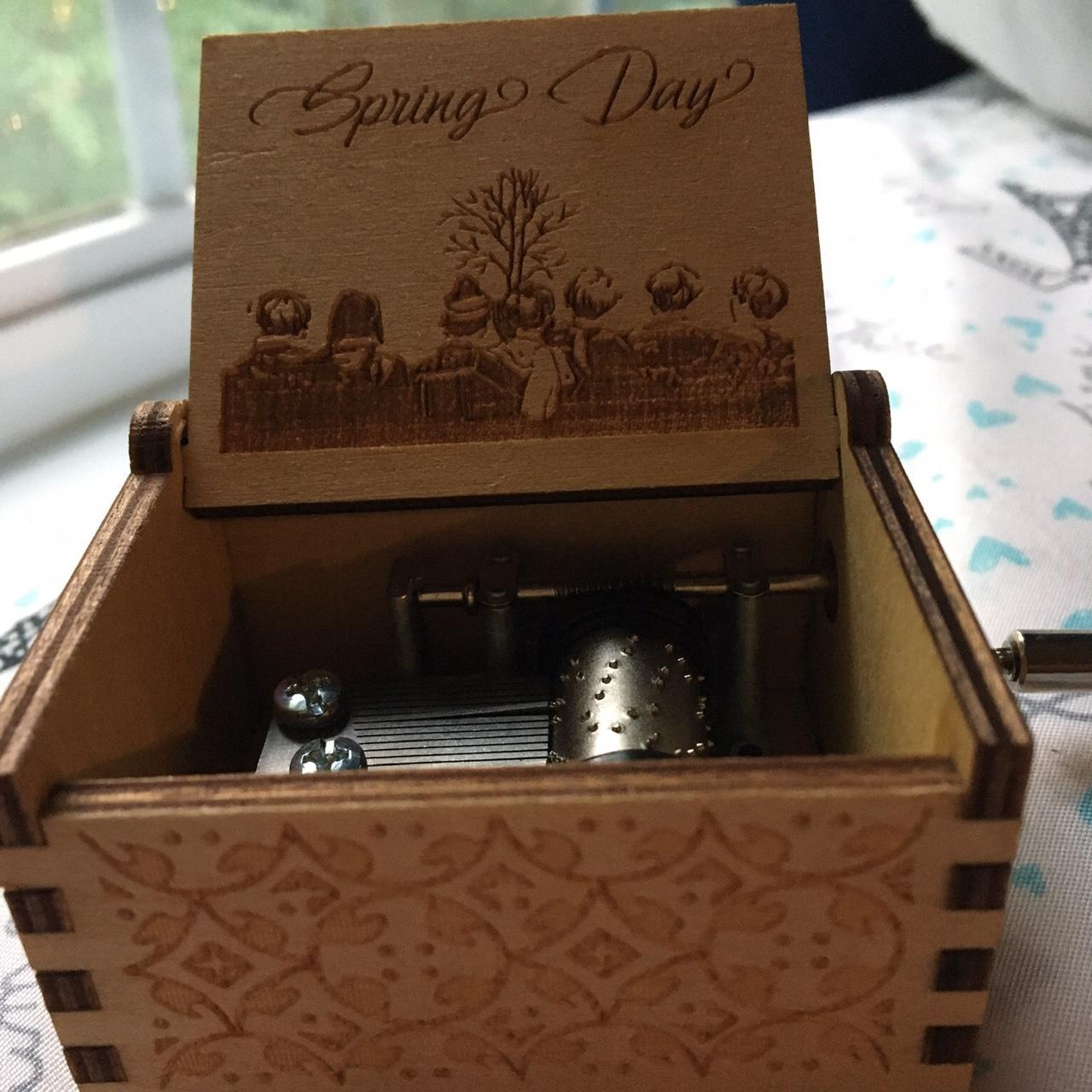 BTS Mini music box plays Spring Day No PayPal #BTS... - Depop