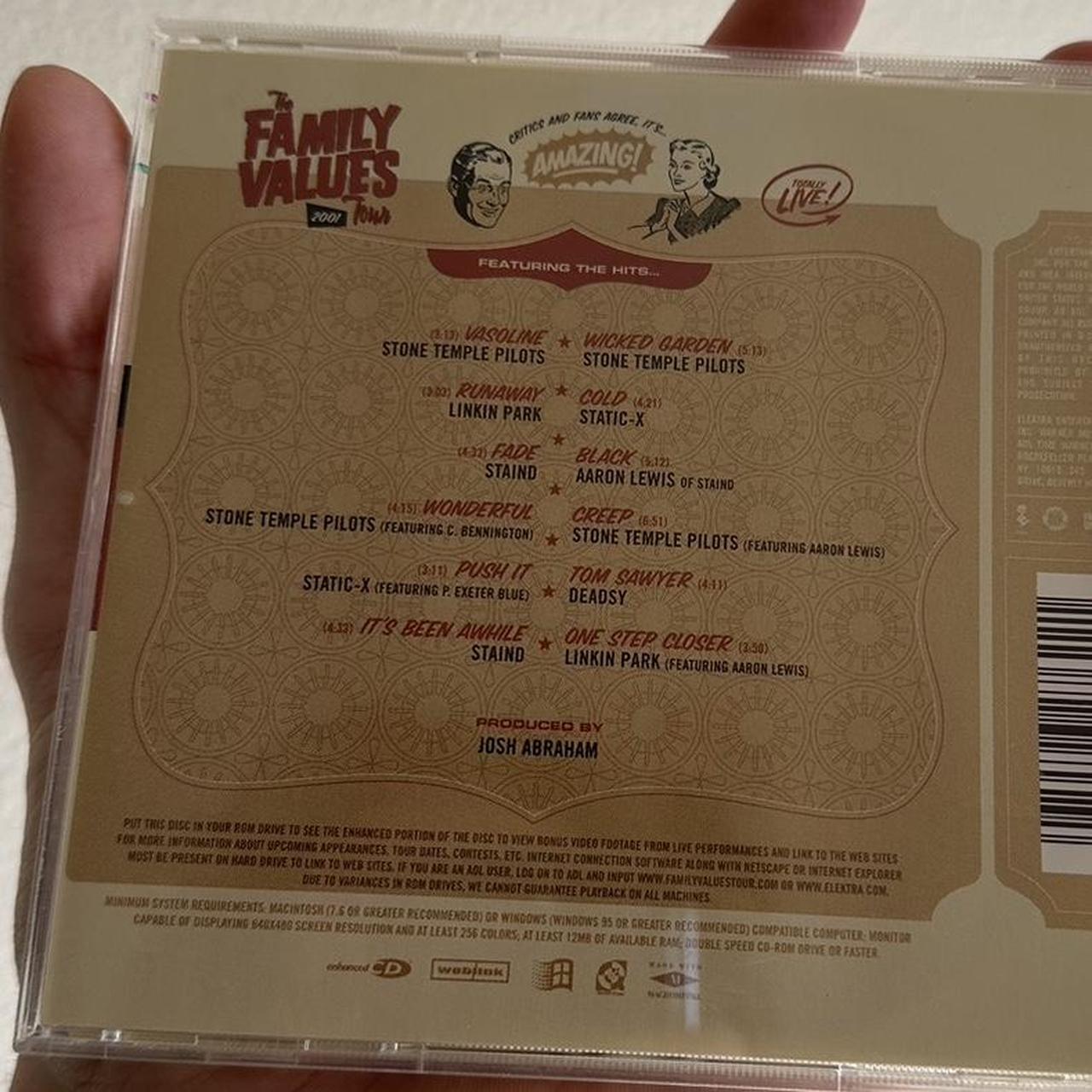 Family Values Tour 2001 CD features songs from... - Depop