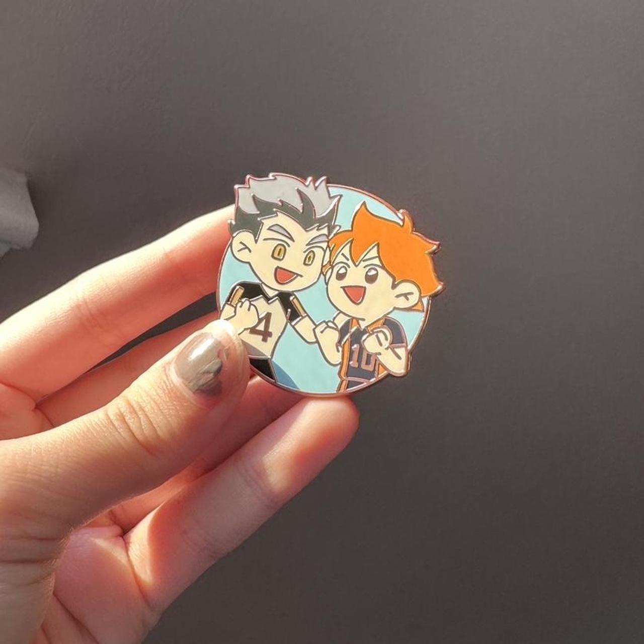 Haikyuu Enamel Pin -double backed -sturdy -rose... - Depop