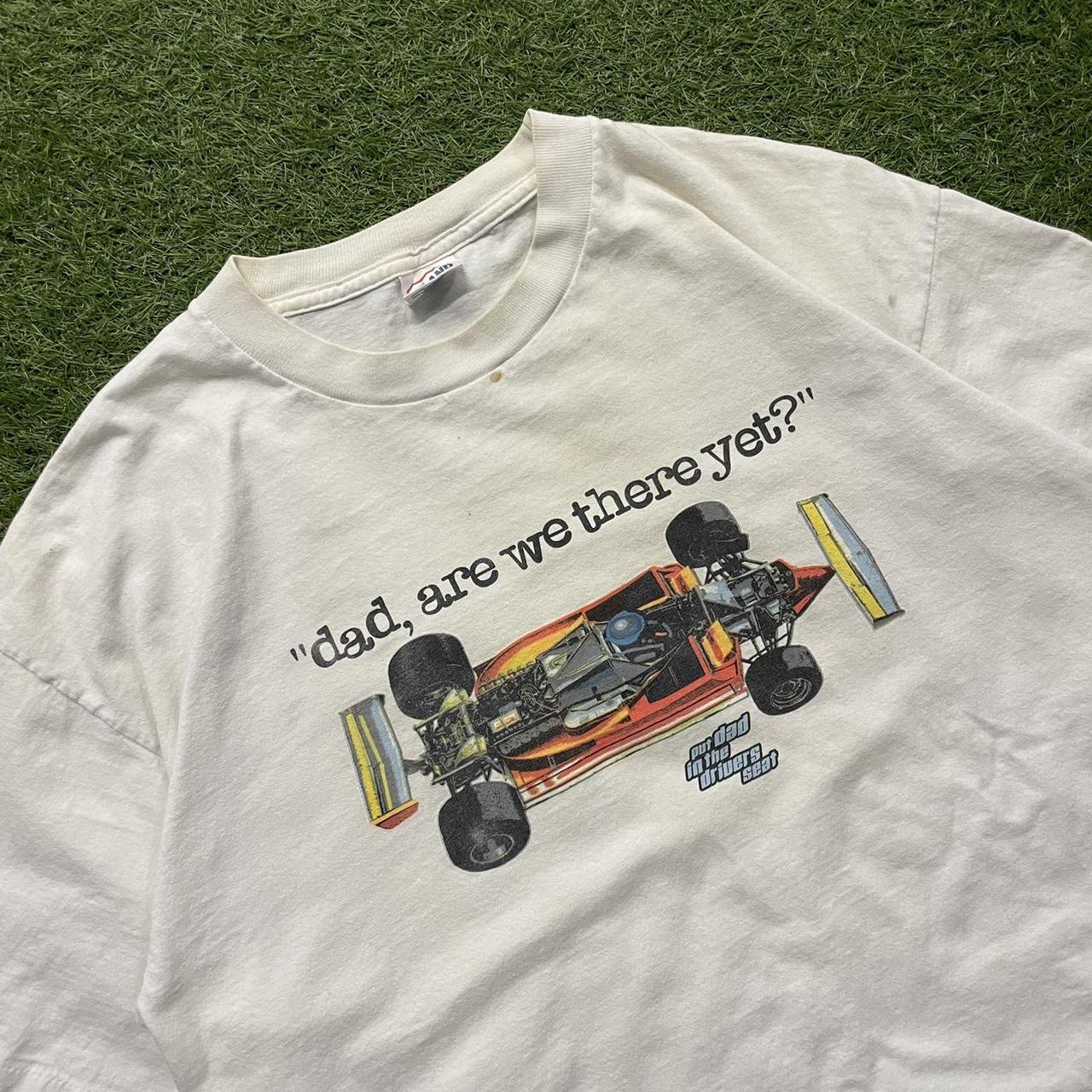Vintage Racing Tee 🏎️ Size L from the early 90’s.... - Depop