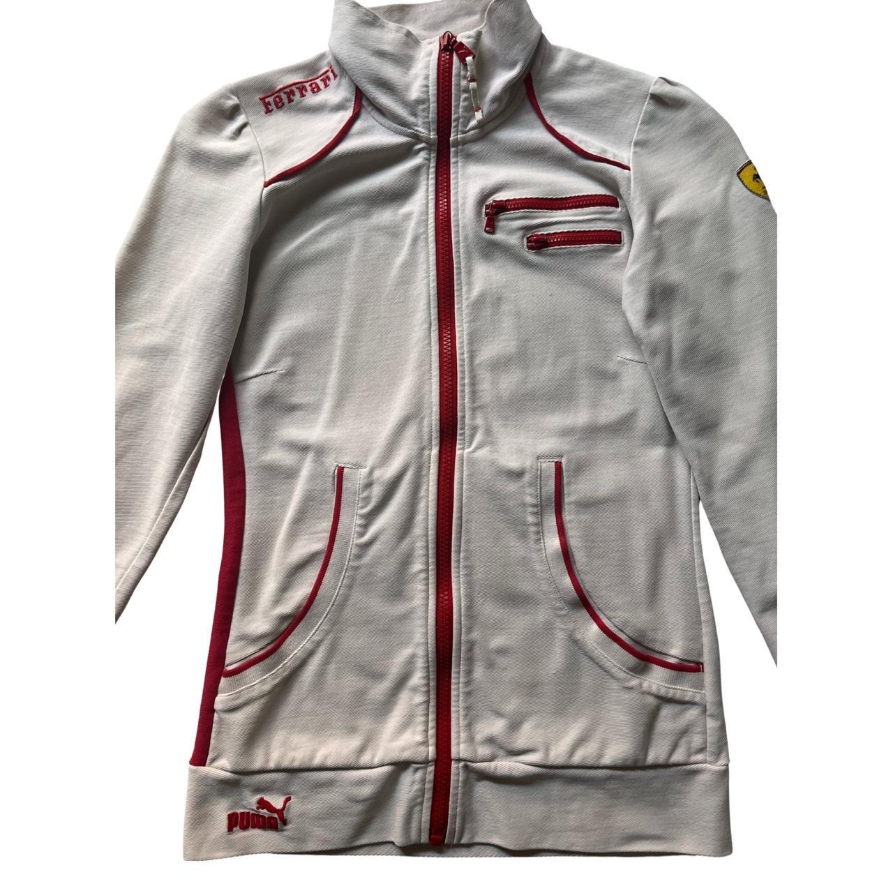 Ferrari Women's White Jacket | Depop