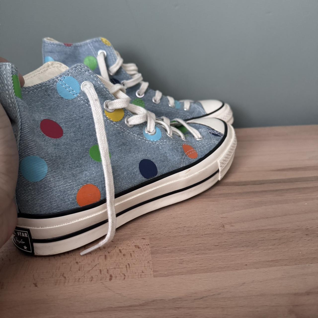 Grey blue Converse Chuck Taylor All Star high top... | Depop