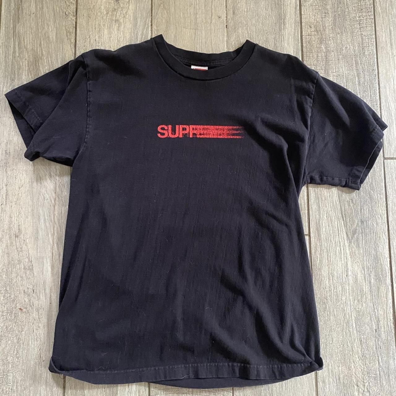 Supreme Black and Red Motion Logo 7/10, some... - Depop