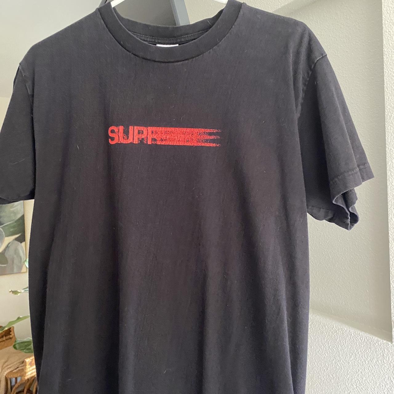 Supreme Black and Red Motion Logo 7/10, some... - Depop