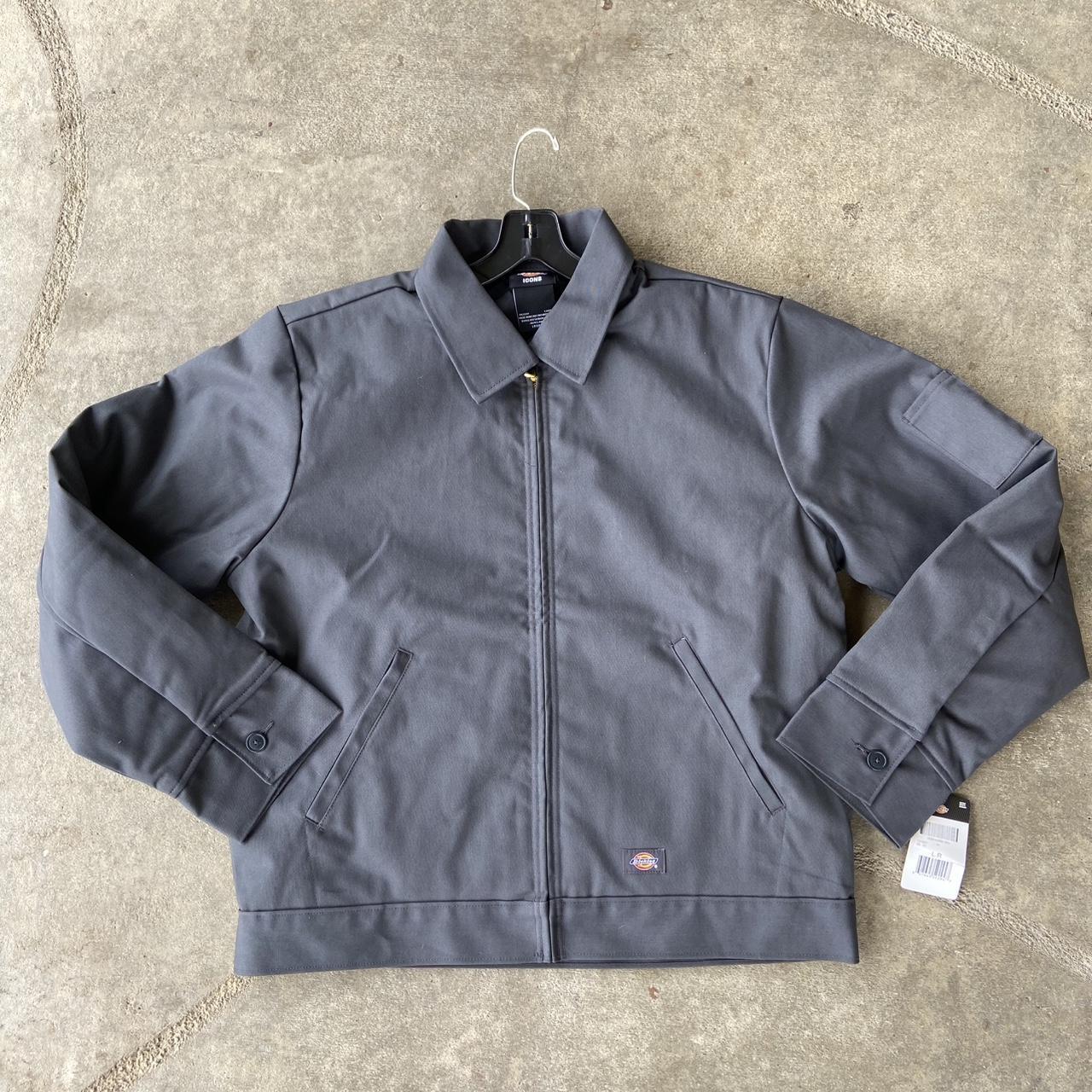 Grey dickies workwear jacket Size large Brand new... | Depop