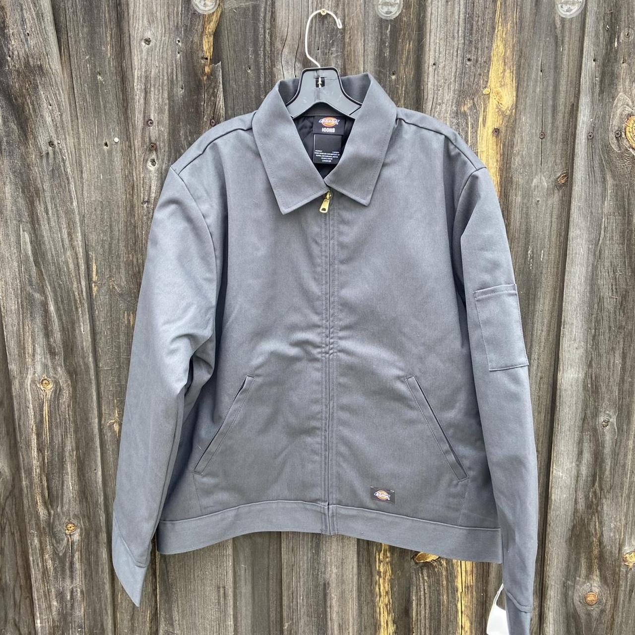 Grey dickies workwear jacket Size large Brand new... | Depop