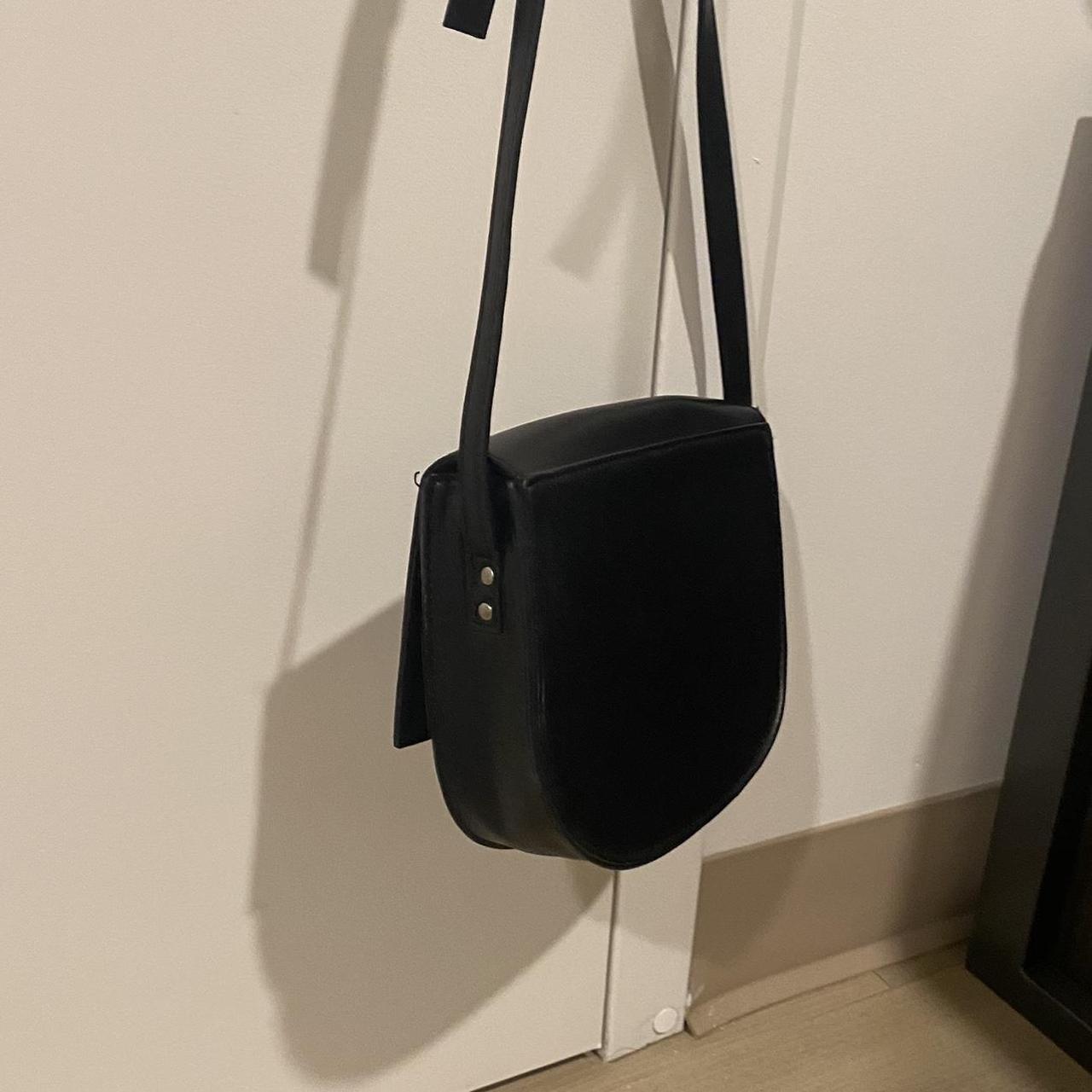 monki black silver crossbody bag #monki #black... - Depop