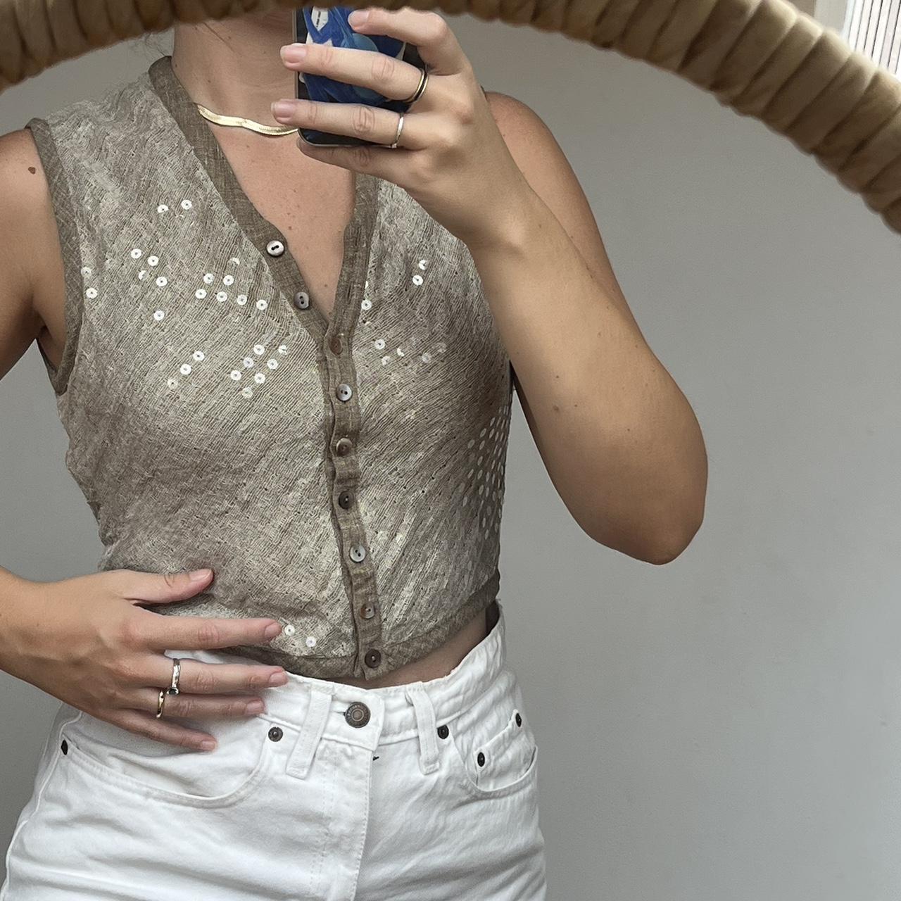 Leonie made in Australia vintage vest Stunning... - Depop