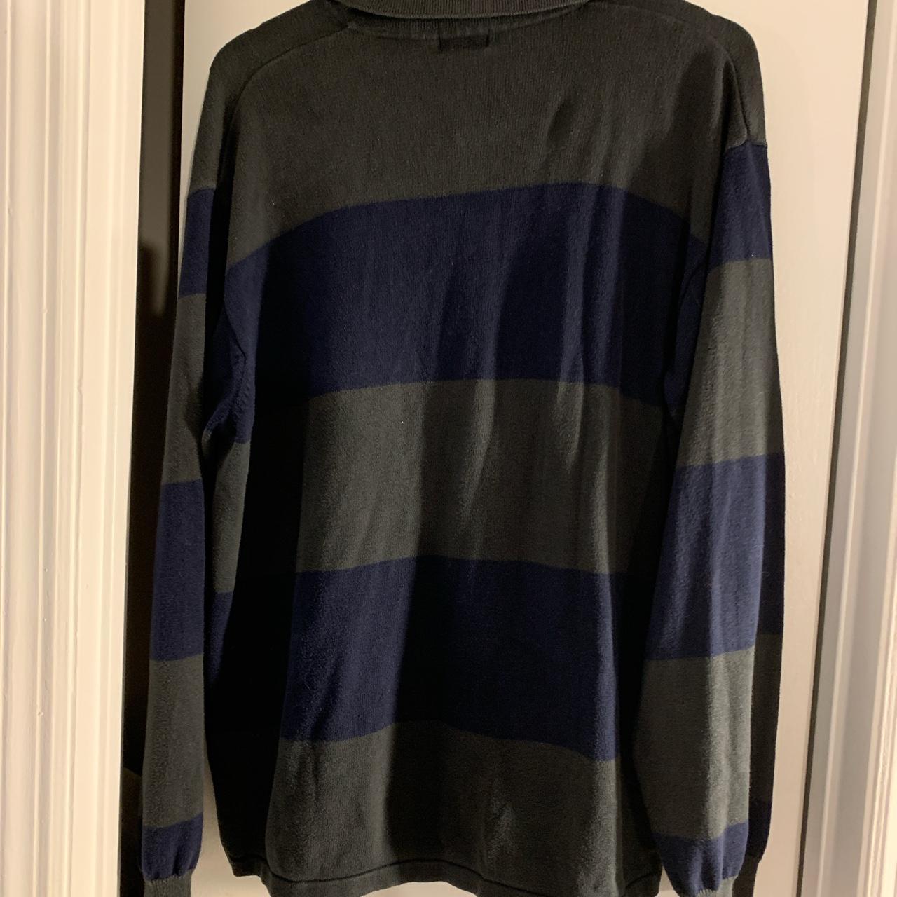 Izod Men's Navy and Green Polo-shirts | Depop