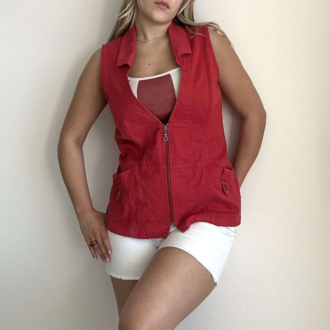 Vintage Low Cut Vest Size: 42, I’m a size M/L and... - Depop