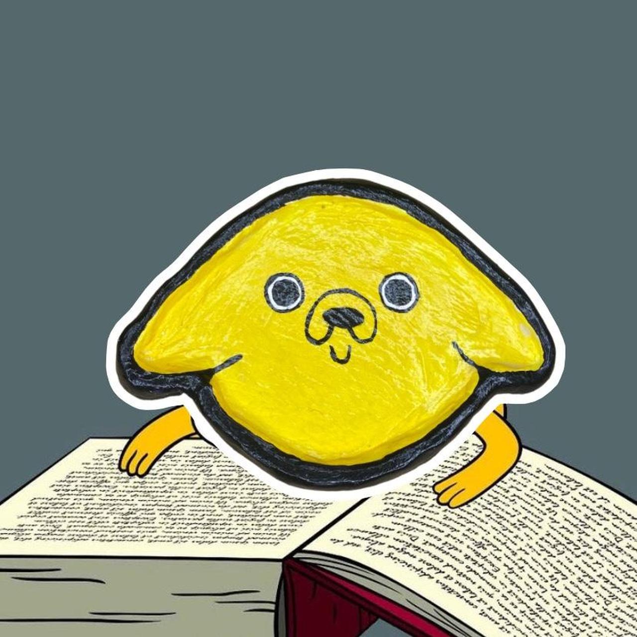 Jake The Dog Trinket Tray handmade w air dry clay... - Depop