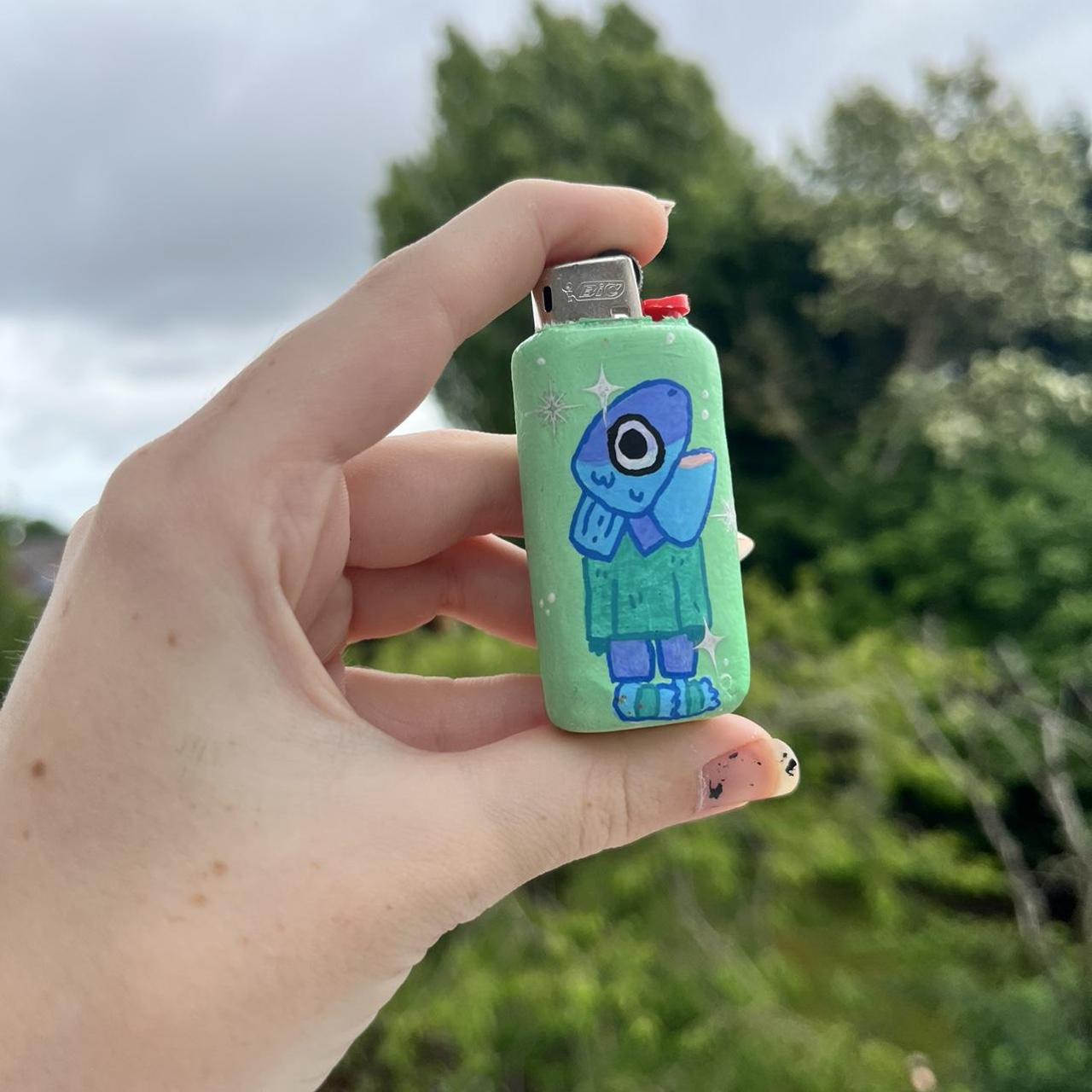 MR FISH CLAY LIGHTER CASE 🐟 handmade w air dry clay... - Depop